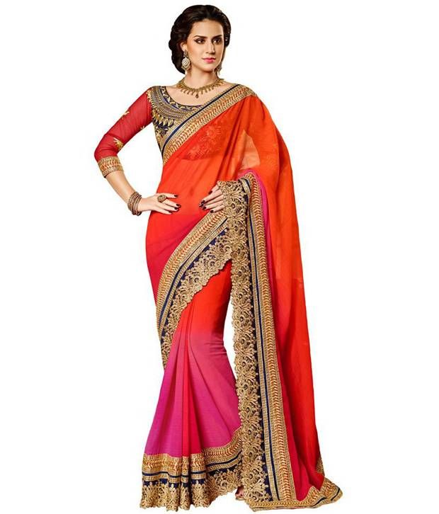 Surat Bazaar Red and Beige Pure Georgette Saree - Buy Surat Bazaar Red ... Surat Bazaar Red and Beige Pure Georgette Saree - Buy Surat Bazaar Red ...
