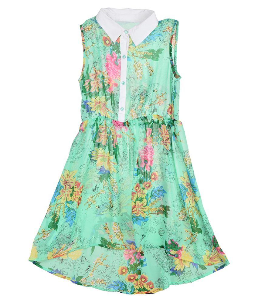 Pretty Girls Green Georgette Floral Frock - Buy Pretty Girls Green ... Pretty Girls Green Georgette Floral Frock - Buy Pretty Girls Green ...