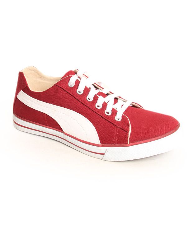 Puma Red Sneaker Shoes - Buy Puma Red Sneaker Shoes Online at Best ...