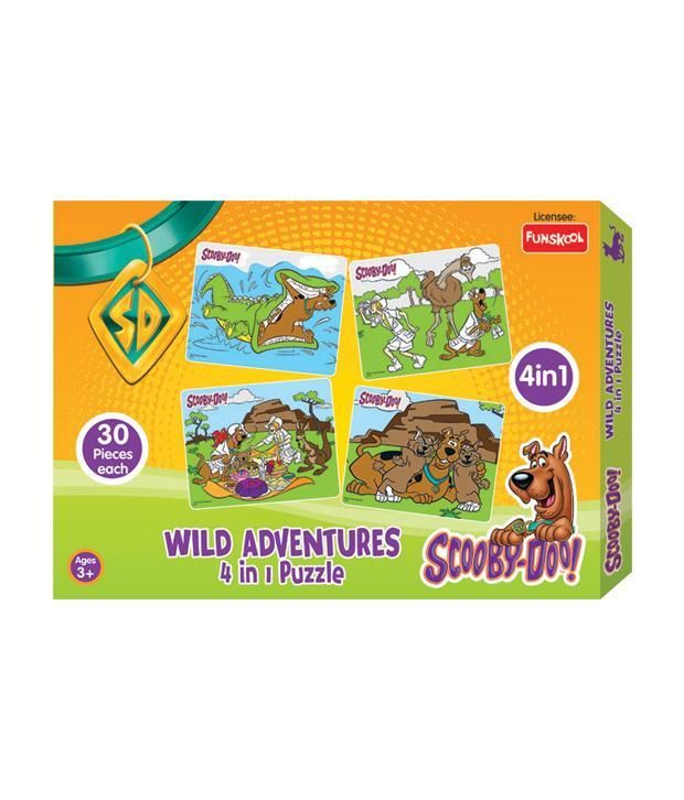 Funskool Scooby Doo 4-in-1 Puzzle- Wild Adventure - Buy Funskool Scooby ... Funskool Scooby Doo 4-in-1 Puzzle- Wild Adventure - Buy Funskool Scooby ...