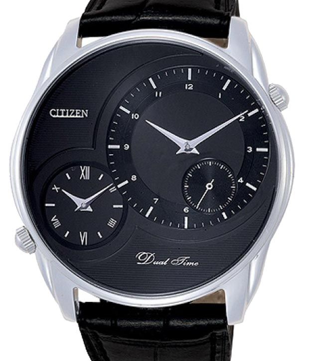 Citizen Divine Black Dual Time Watch Buy Citizen Divine Black Dual 