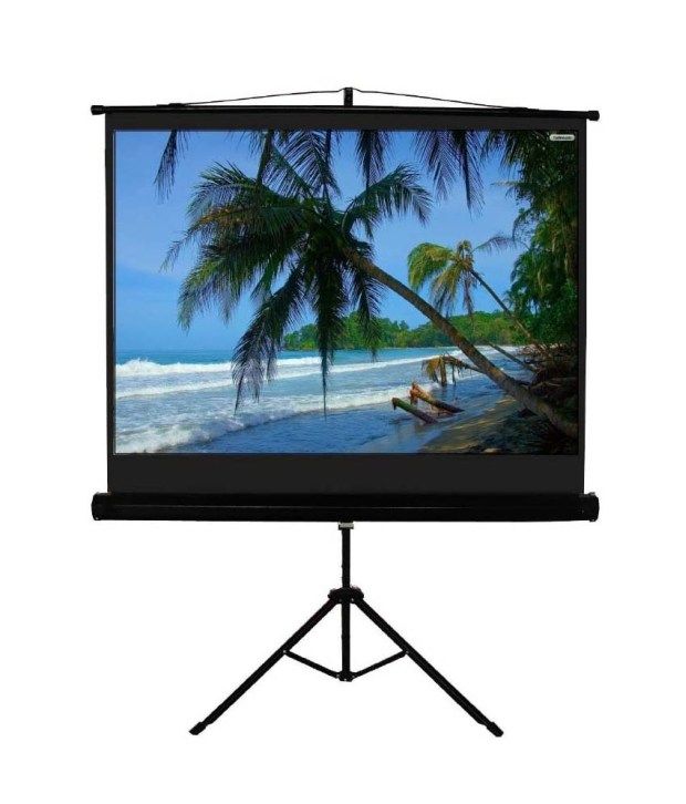 Buy BRIGHT LIGHT Tripod Projector Screen WITH STAND (182 cm X 122 cm ...
