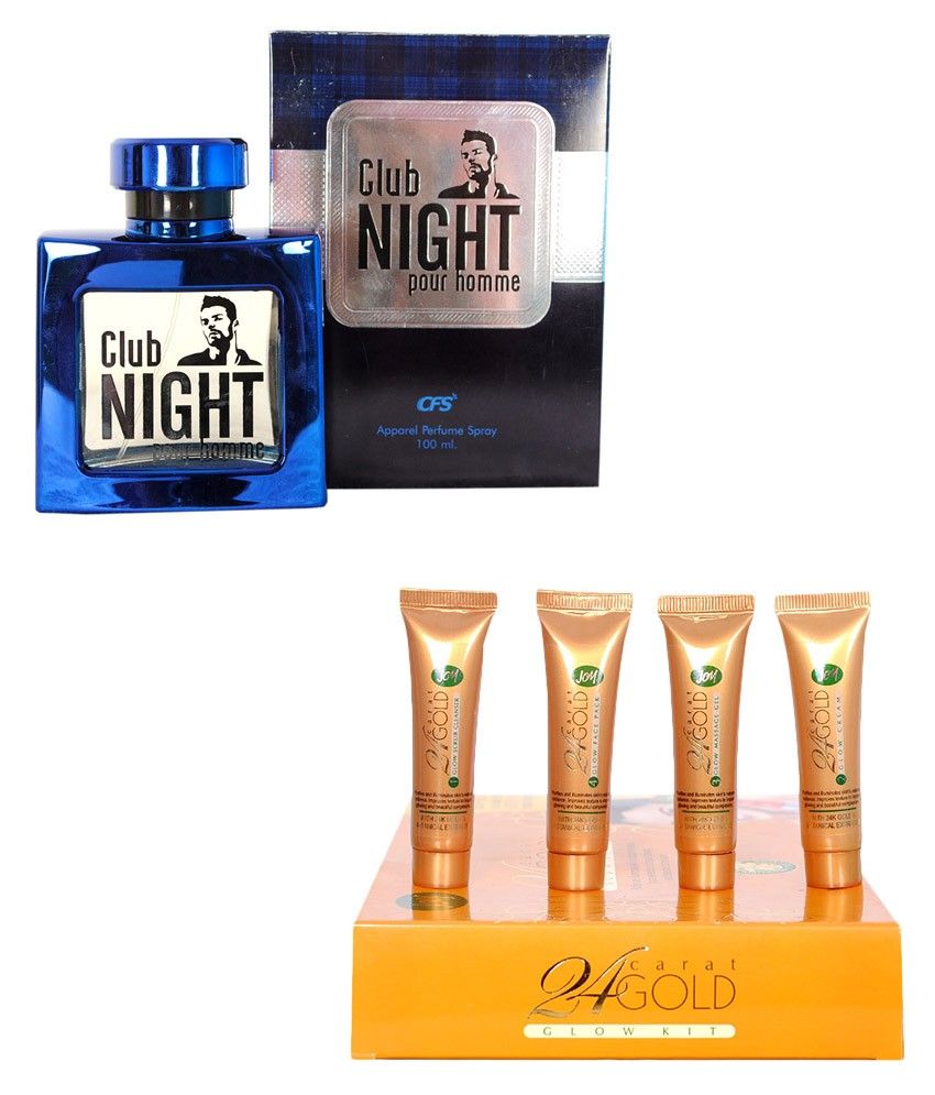 Club Night Apparel Perfume + Joy 24 Carat Mini Facial Kit: Buy Club ...
