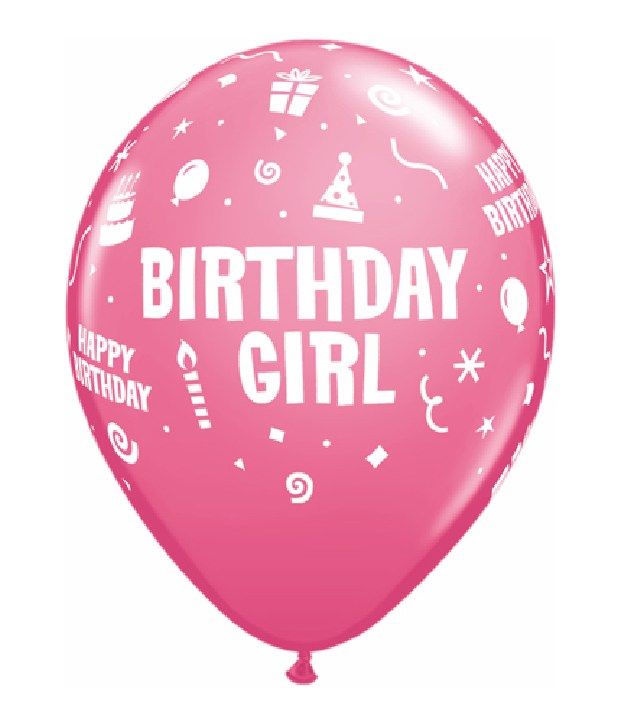 Fusion Balloons Birthday Girl Balloon (Pack of 10) - Buy Fusion ...
