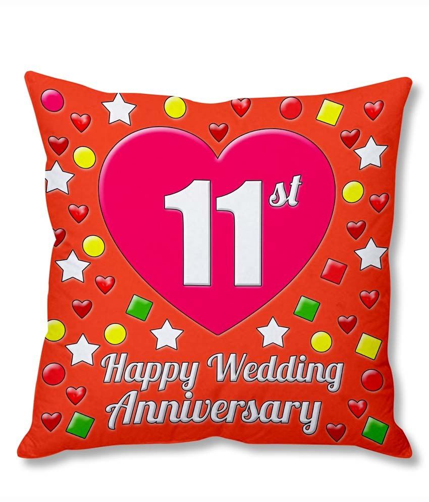 Photogiftsindia 11th Wedding Anniversary Cushion Cover Buy Online At 