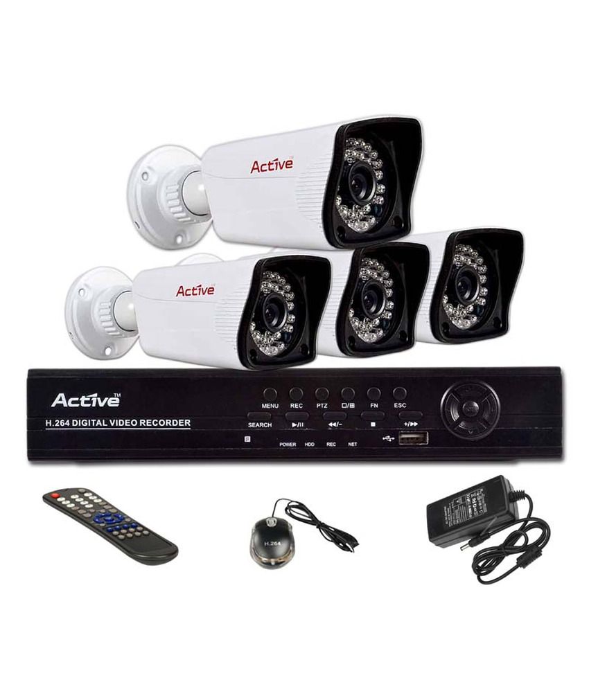Active Pluse 4ch Dvr Bullet Cctv Camera Combo With 1 Year Warranty ...