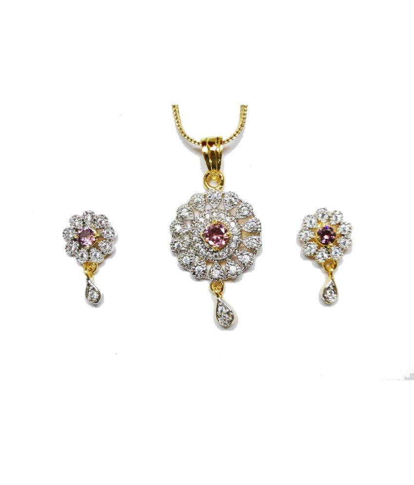 Trishul Gold Plated Traditional Designer Pendant With Chain Buy