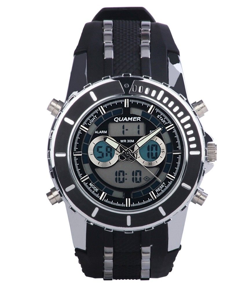 Quamer Black Dial Analog Watch - Buy Quamer Black Dial Analog Watch ...