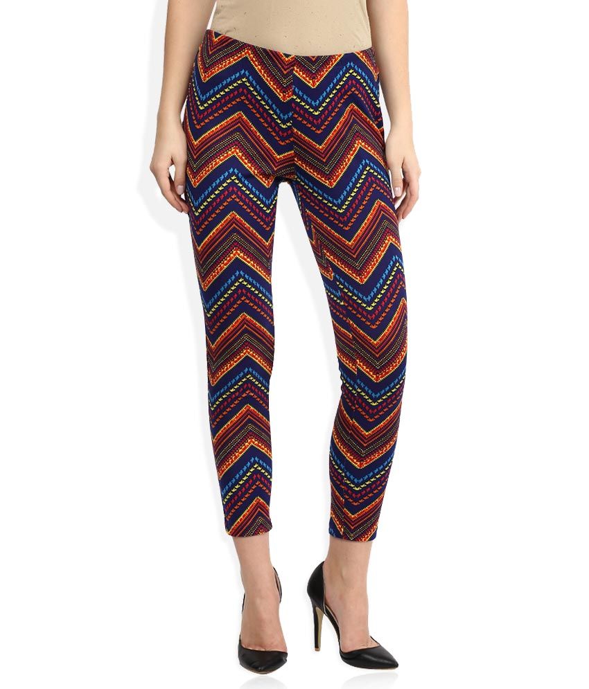 Global Desi Multi Colored Leggings Price In India Buy Global Desi Multi Colored Leggings