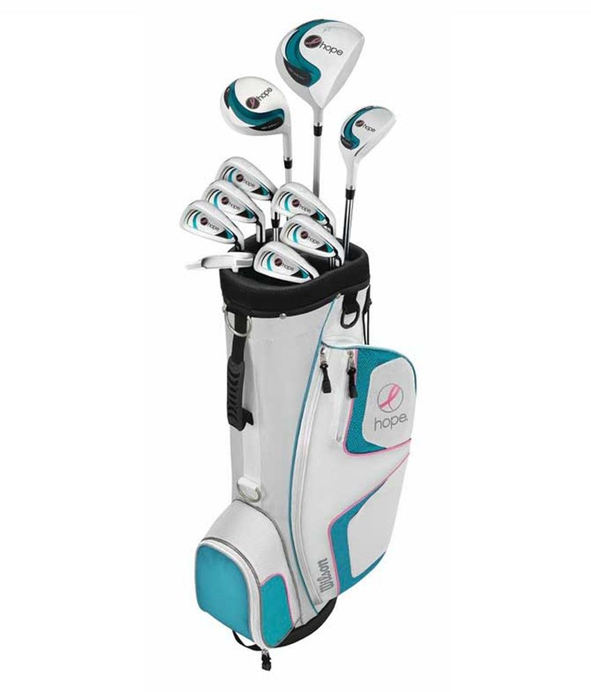Wilson Hope Ladies Golf Set For Ladies With 10 Clubs And Cart Bag: Buy ...
