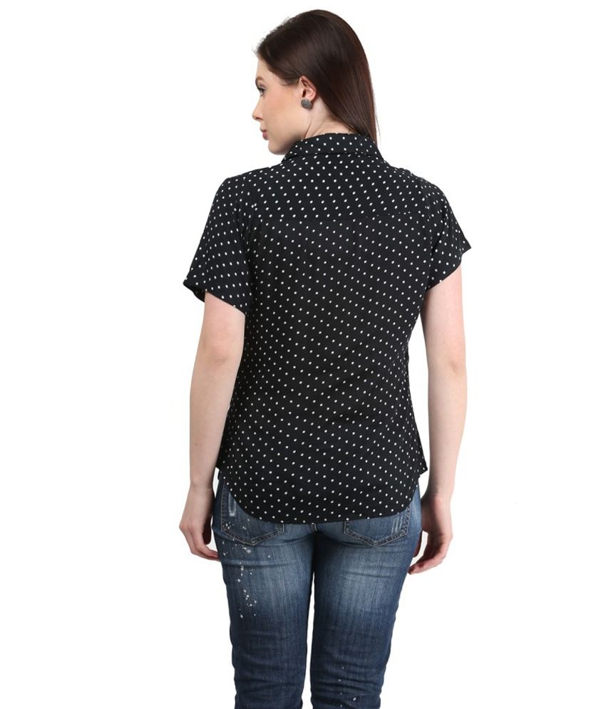 Buy Mayra Black Poly Crepe Shirts Online At Best Prices In India Snapdeal