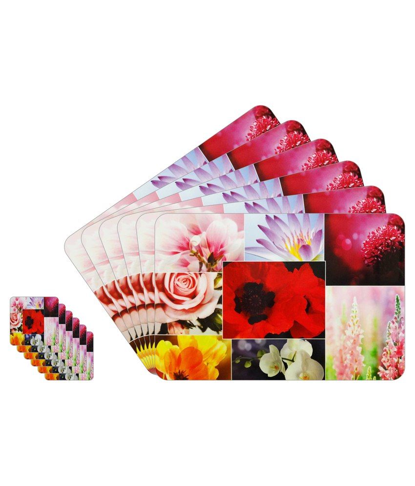Glassiano Set of 6 PVC Table Mats - Buy Glassiano Set of 6 PVC Table ...