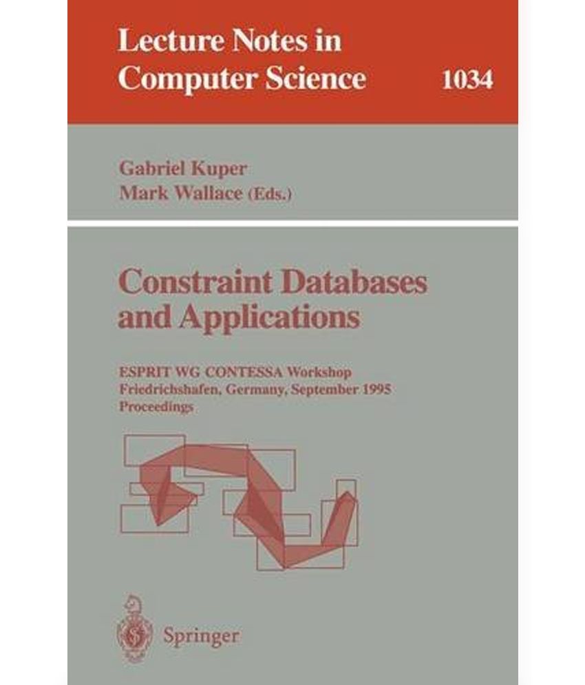 Constraint Databases And Applications Buy Constraint Databases And Applications Online At Low