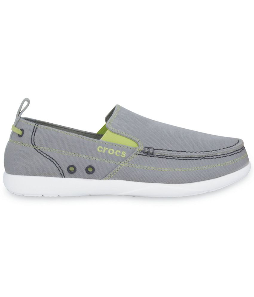 Crocs Standard Fit Gray Canvas Shoes Buy Crocs Standard Fit Gray Canvas Shoes Online At Best
