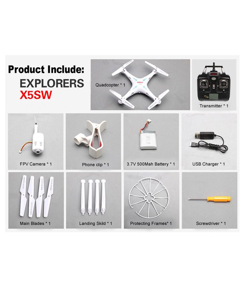 Toyhouse Syma X5sw Fpv Explorers 2 2 4 Ghz 4ch 6 Axis Gyro Rc