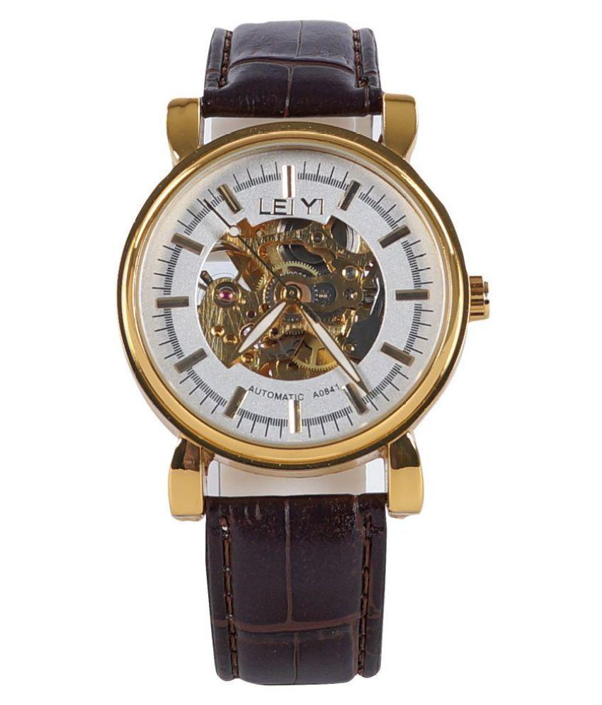 Leiyi Brown Automatic Watch - Buy Leiyi Brown Automatic Watch Online at ...