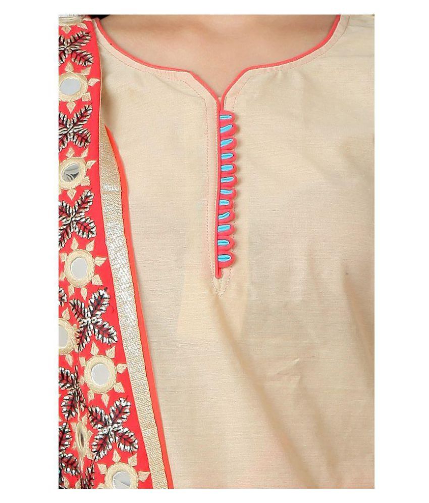 Span Cream Silk Dress Material - Buy Span Cream Silk Dress Material ...