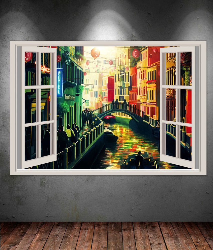 FineArts Window Paper Wall Poster Without Frame Single Piece: Buy ...