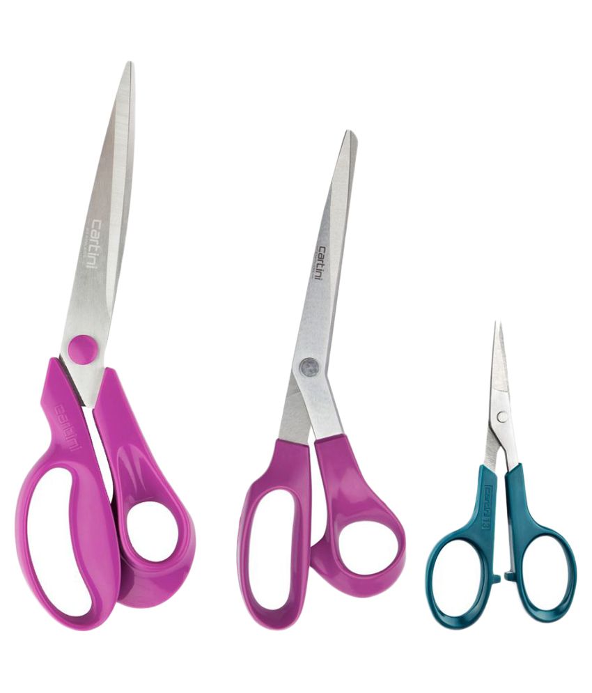 Godrej Cartini Scissors Kit, 3 Pc Set Set, Stainless Steel (AISI 420J2 ...