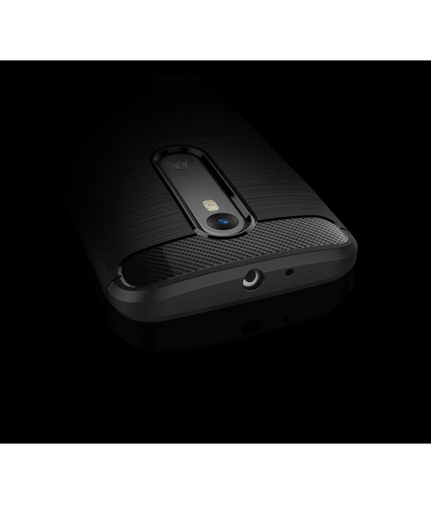 Moto G3 Shock Proof Case Crust - Black - Plain Back Covers Online at ...