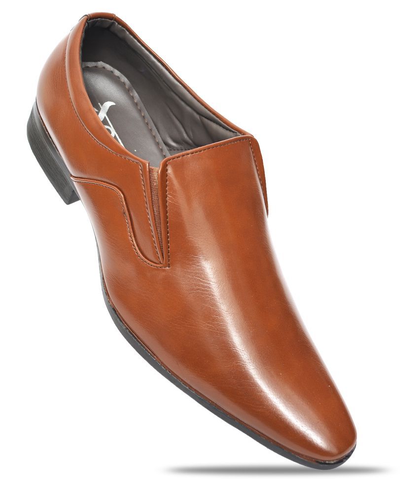Desi Juta Tan Slip On Non-Leather Formal Shoes Price in India- Buy Desi ...