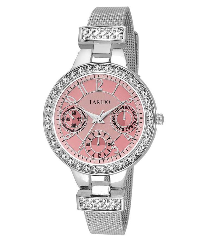 Tarido New Style Analog Pink Dial Women Watch Price in India: Buy ...