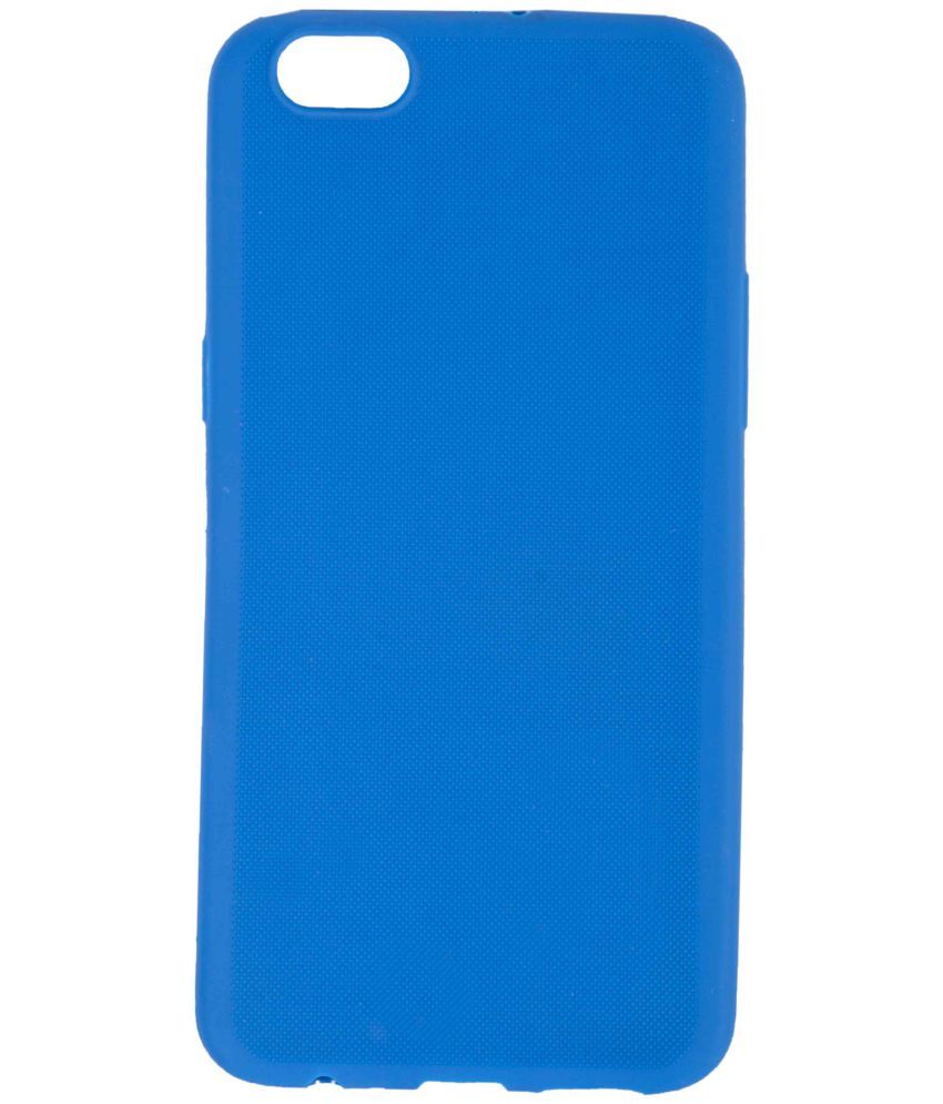 Oppo F3 plus Soft Silicon Cases Iway - Blue - Plain Back Covers Online ...