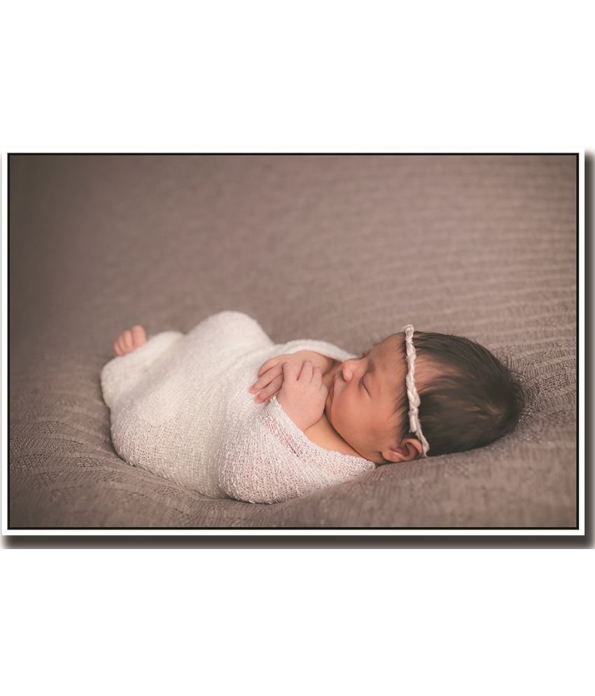 MAHALAXMI ART & CRAFT Newborn baby wrapped Canvas Wall Poster Without ...