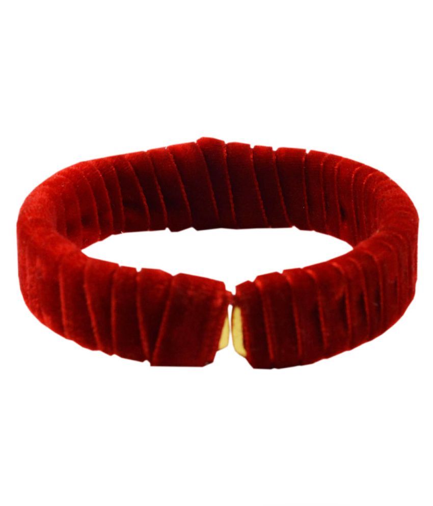 Red Plain Brass Bangle: Buy Red Plain Brass Bangle Online in India on ...