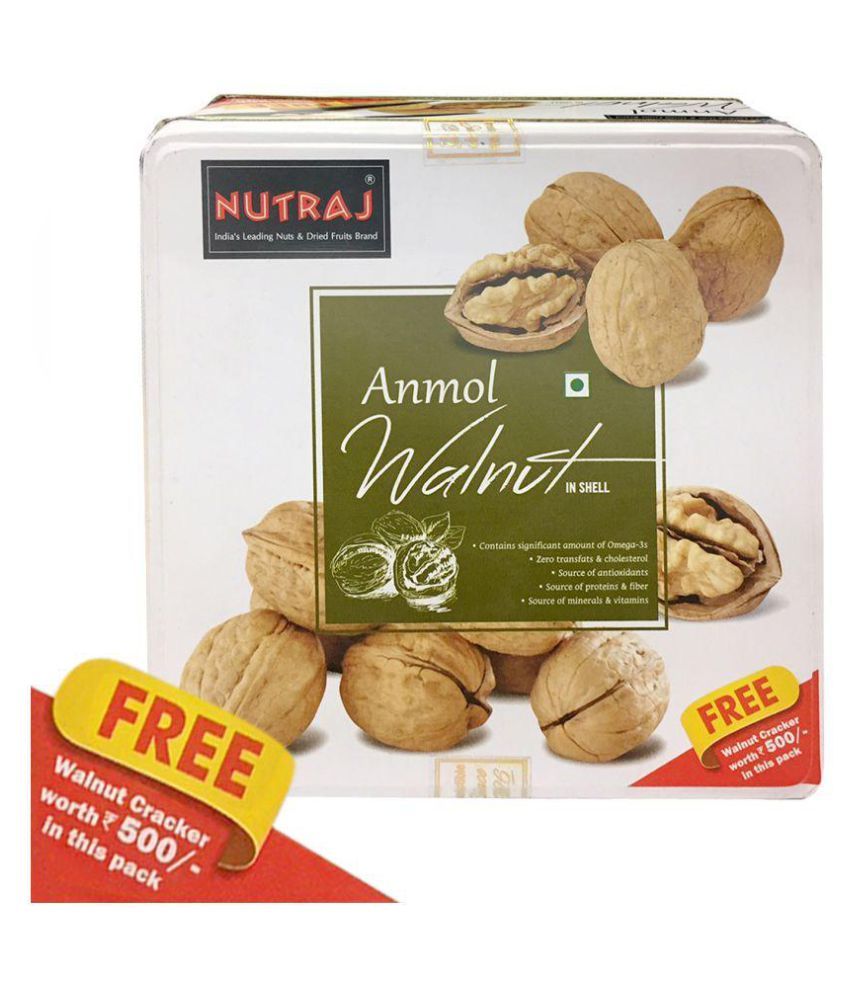 Nutraj Anmol Walnuts (Akhrot) 500 gm + Free Walnut Cracker: Buy Nutraj ... Nutraj Anmol Walnuts (Akhrot) 500 gm + Free Walnut Cracker: Buy Nutraj ...