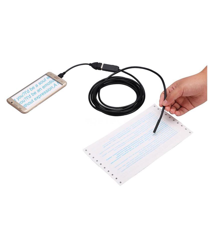 6LED 7mm Lens Endoscope IP67 Waterproof USB Cable Camera for OTG Smart ...