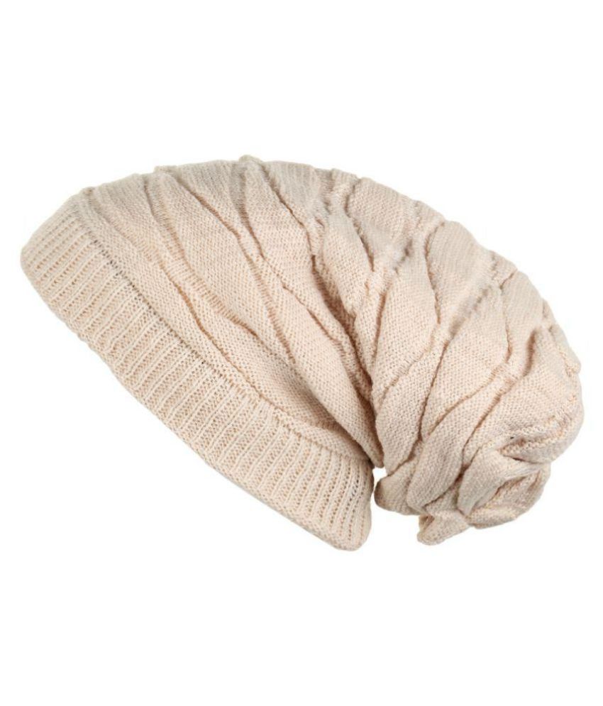 Style Villaz Beige Plain Wool Caps - Buy Online @ Rs. | Snapdeal