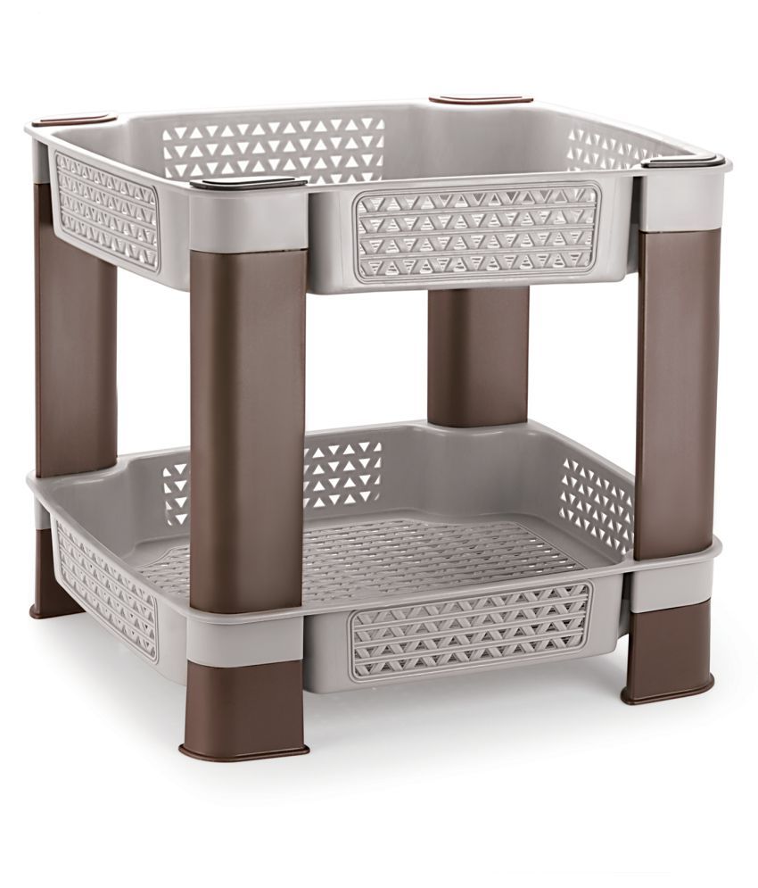 Selvel Home Beautiful 2 Rack Shelves, Grey: Buy Selvel Home Beautiful 2 ...