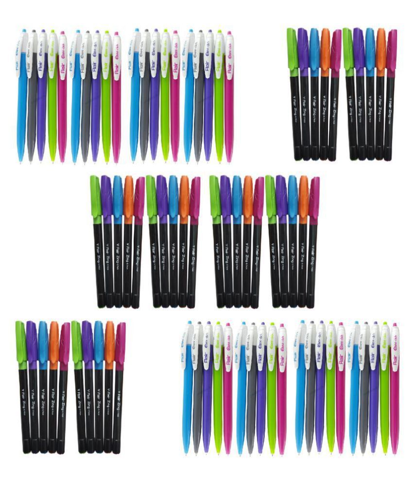 FLAIR ZING BLUE BALL PEN FLAIR EZEE CLICK BLUE BALL PEN Buy Online At