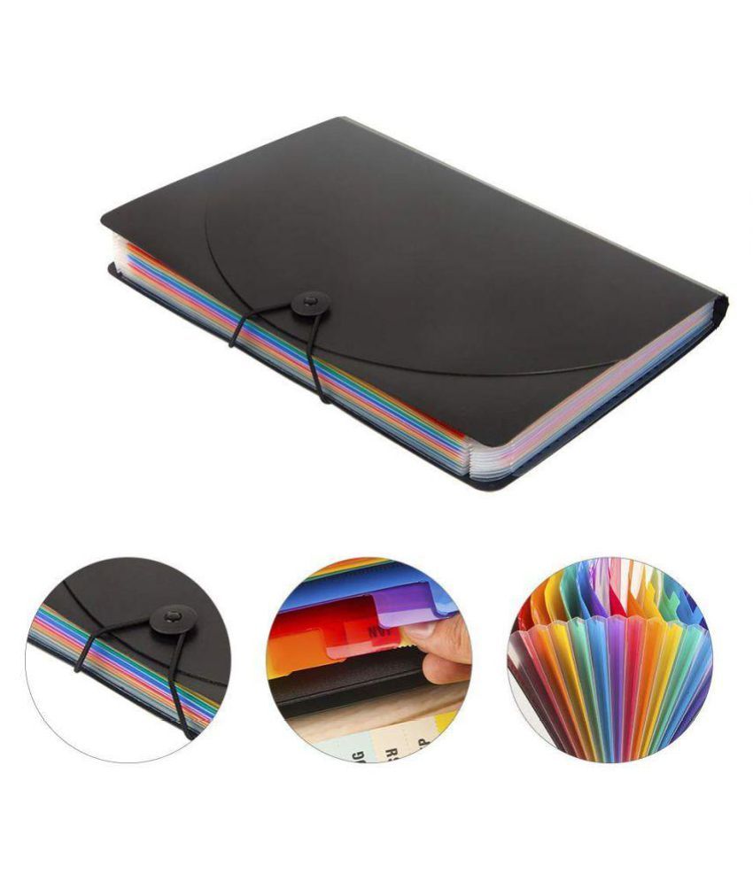 Techtest 24 Pocket Expanding File Folder Large Plastic Rainbow ... Techtest 24 Pocket Expanding File Folder Large Plastic Rainbow ...