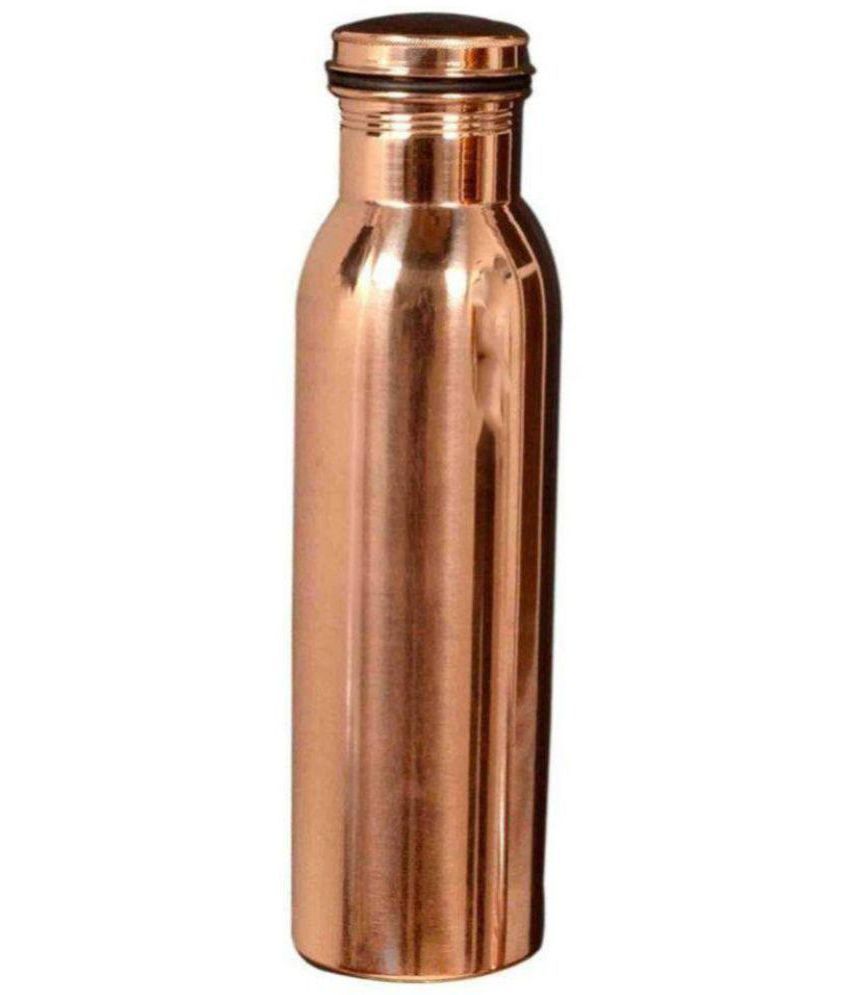 CopperKing Brown 1000 ml Copper Fridge Bottle Set of 3: Buy Online at ...