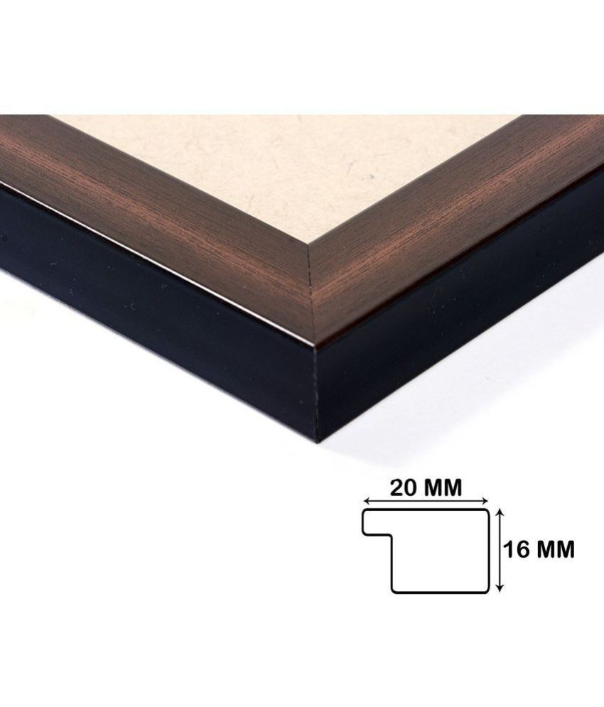 MAGIC GIFT Wood Wall Hanging Brown Photo Frame Sets - Pack of 9: Buy ...