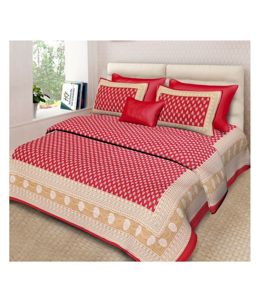 Hkf Cotton King Size Bed Sheet With 2 Pillow Covers Buy Hkf Cotton Hkf Cotton King Size Bed Sheet With 2 Pillow Covers Buy Hkf Cotton