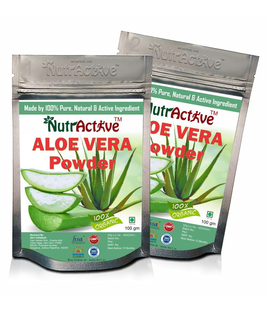 NutrActive 100% Natural Aloevera Powder 200 gm: Buy NutrActive 100% ...