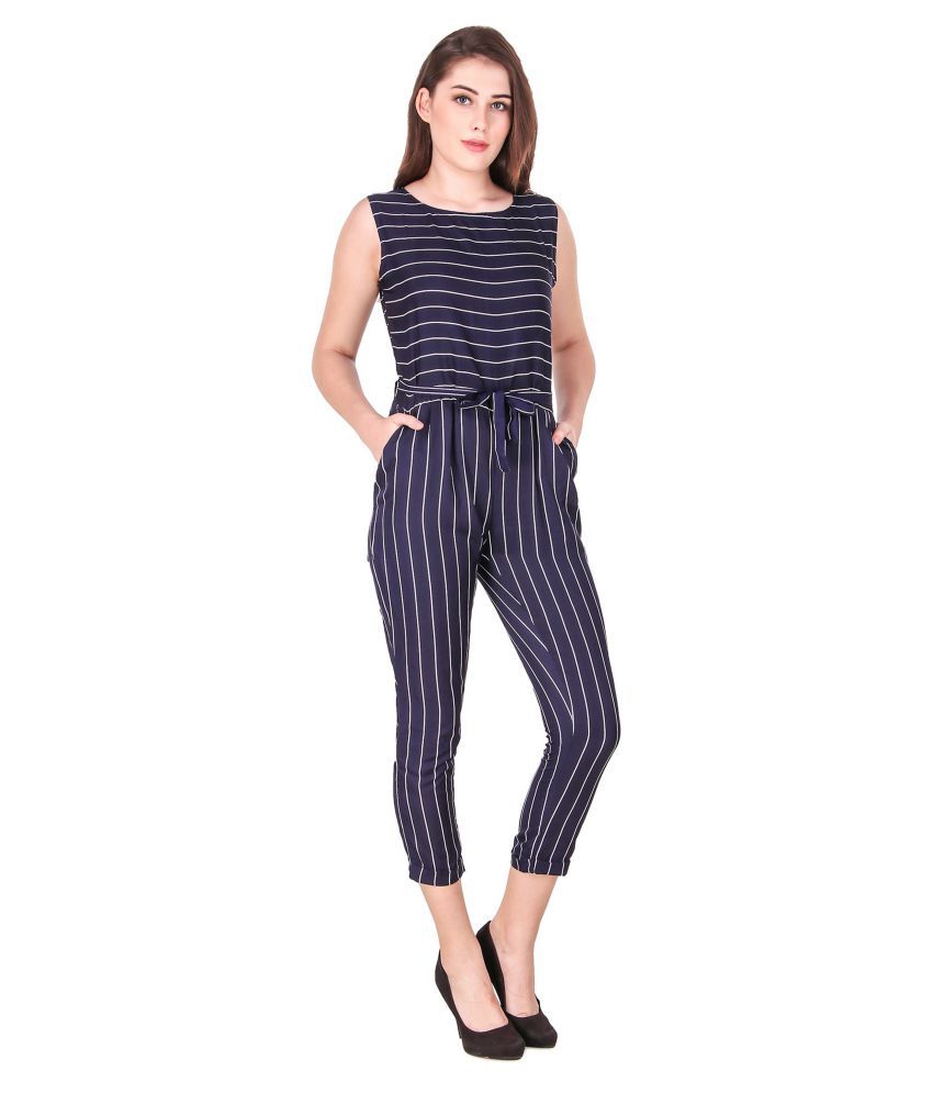 Fasnoya Multi Color Poly Crepe Jumpsuit Buy Fasnoya Multi Color Poly