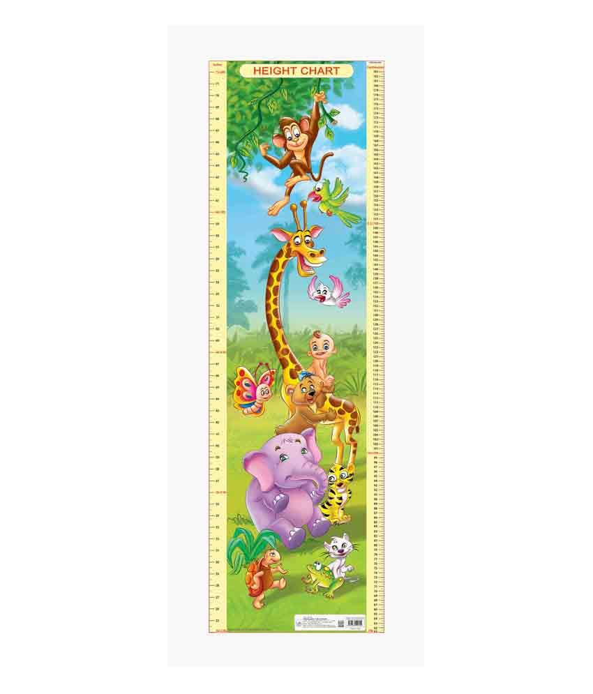 Height Chart - 1 (Laminated Chart) (Size: 41cm x 127cm): Buy Height ...