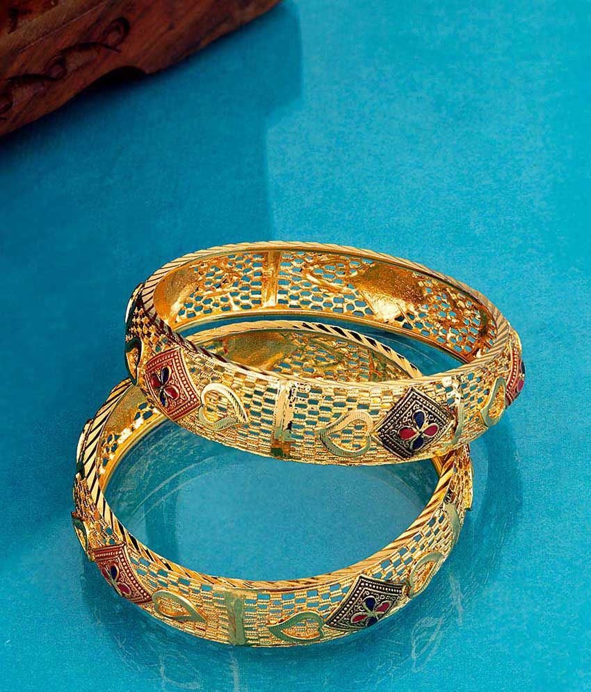 Voylla Eastern Delight Jaali Work Bangles: Buy Voylla Eastern Delight ...