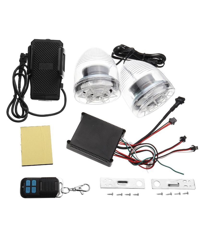 Motorcycle Alarm Sound System Amplifier MP3 Speakers Anti-Theft System ...