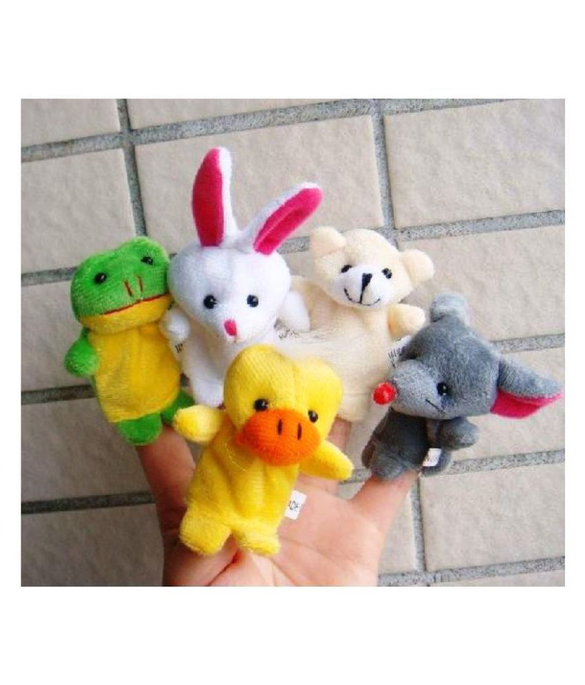 Kuhu Creations® Supreme 5 Pcs (Random) Animal Puppets Baby Story ...