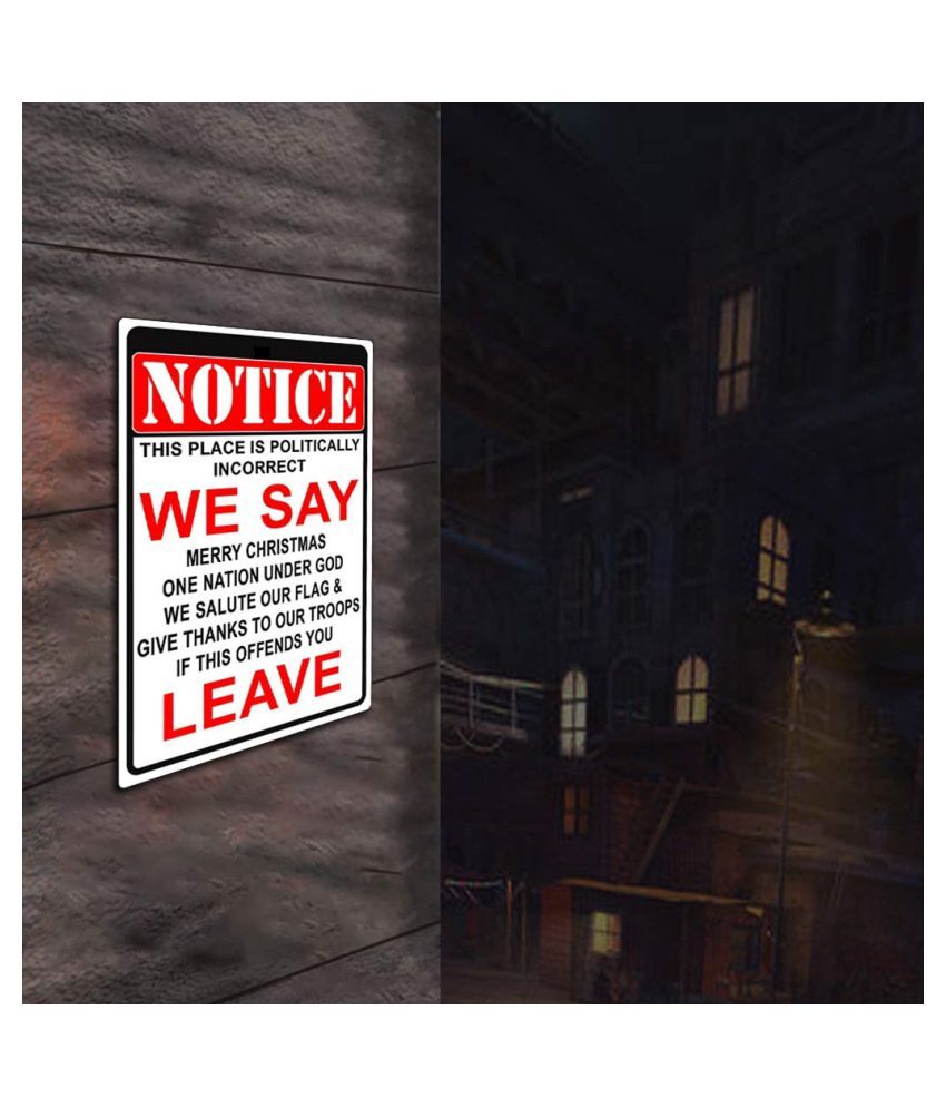 BEWARE OF Warning Politically Incorrect Sign Flag Plaque Bar Club Wall ...