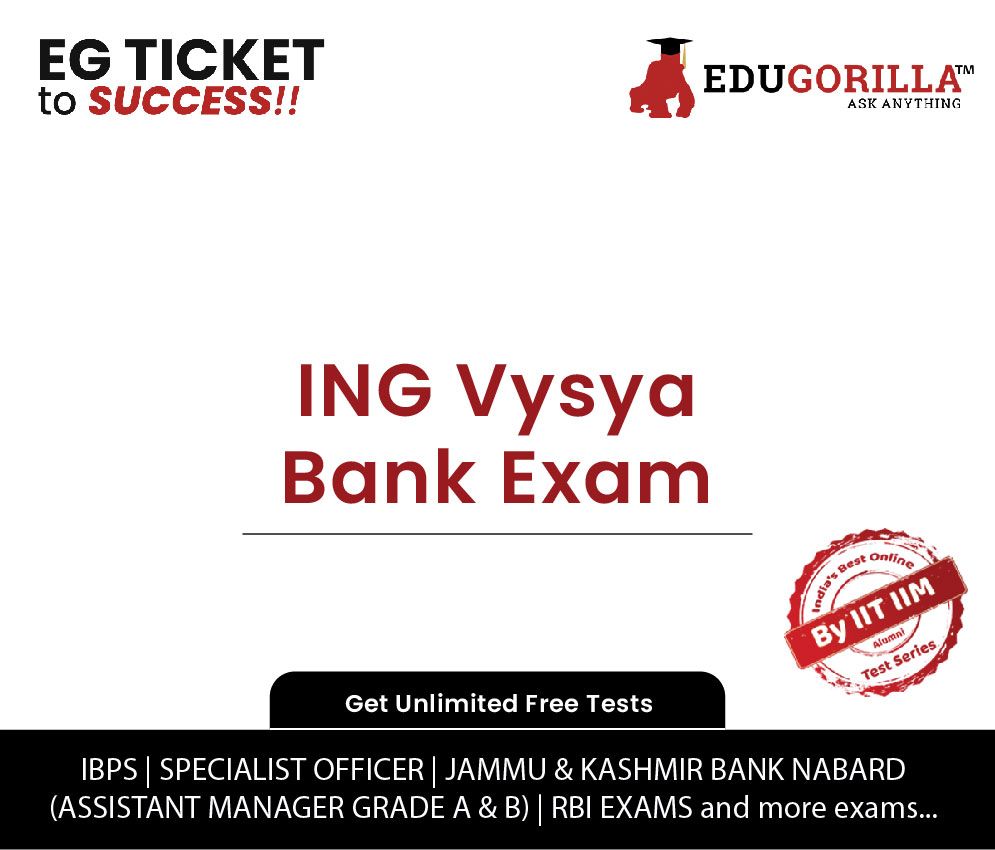 EduGorilla ING Vysya Bank Exam Online Tests Buy EduGorilla ING Vysya EduGorilla ING Vysya Bank Exam Online Tests Buy EduGorilla ING Vysya
