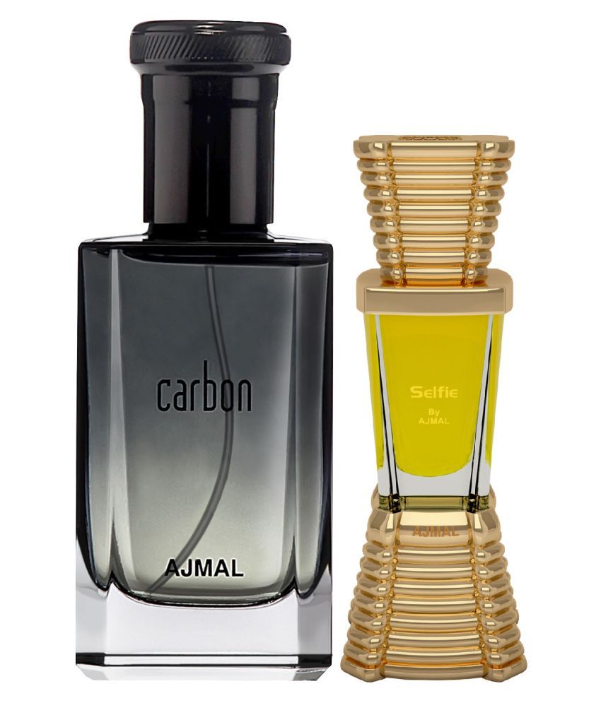 Ajmal Carbon EDP 100ml for Men and Selfie Concentrated Perfume Oil ...