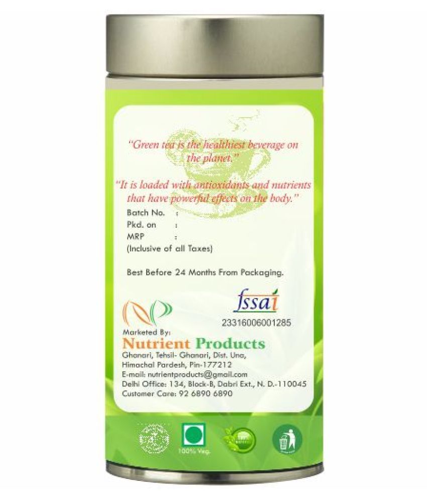 Nutrient Product Green Tea Loose Leaf 200 gm Pack of 2: Buy Nutrient ...