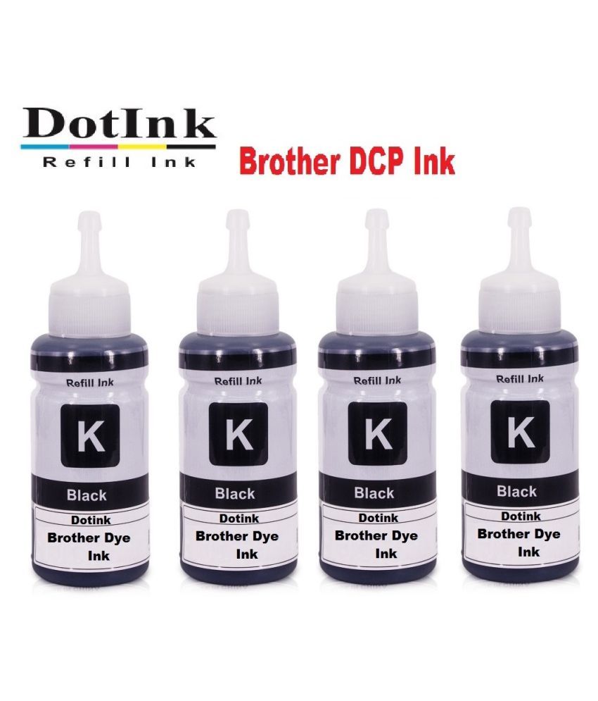 REFILL INK Brother DCP T-Series Black Pack of 4 Ink bottle for ...