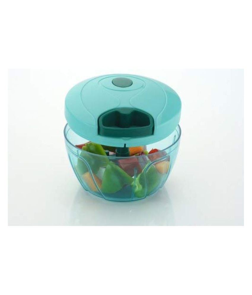 Handy Quick Cutter Vegetable Mini Pull Chopper for Kitchen, 3 Steel ...